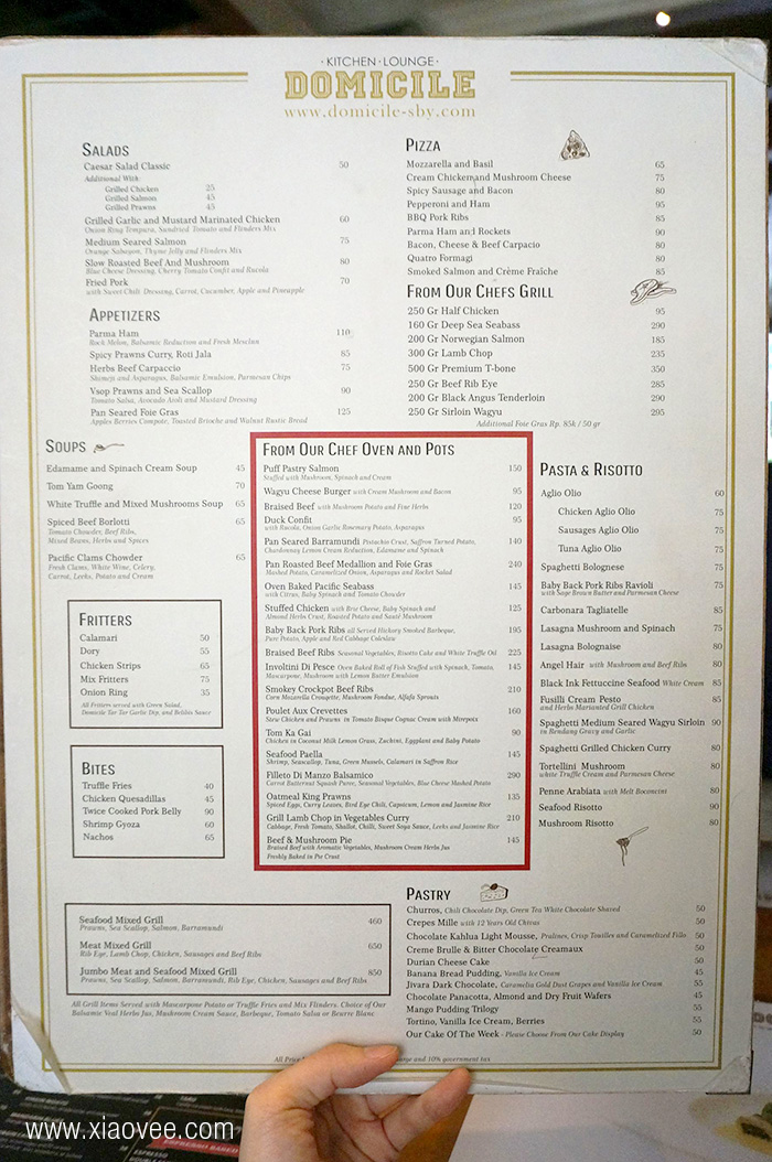 Xiao Vee: Indonesian Beauty Blogger: F&B: Domicile Kitchen Lounge ...