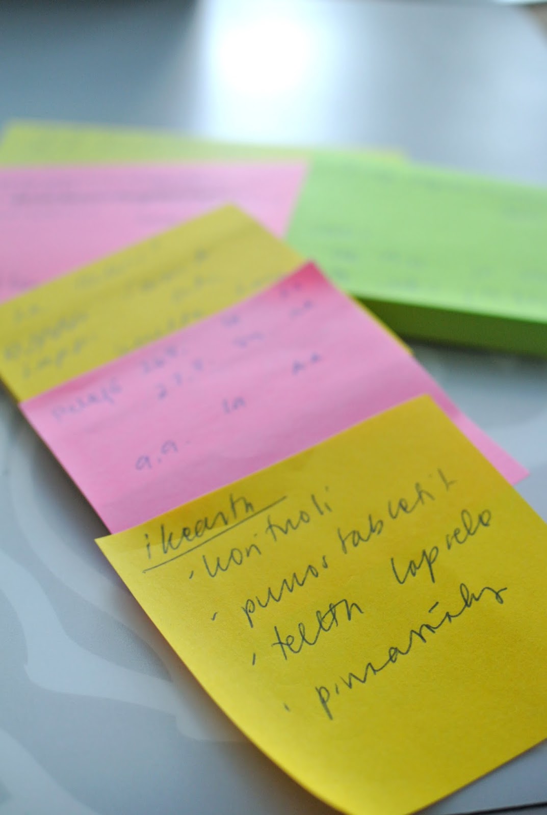 Satuelämää: POST IT-laput...arjen pelastajani