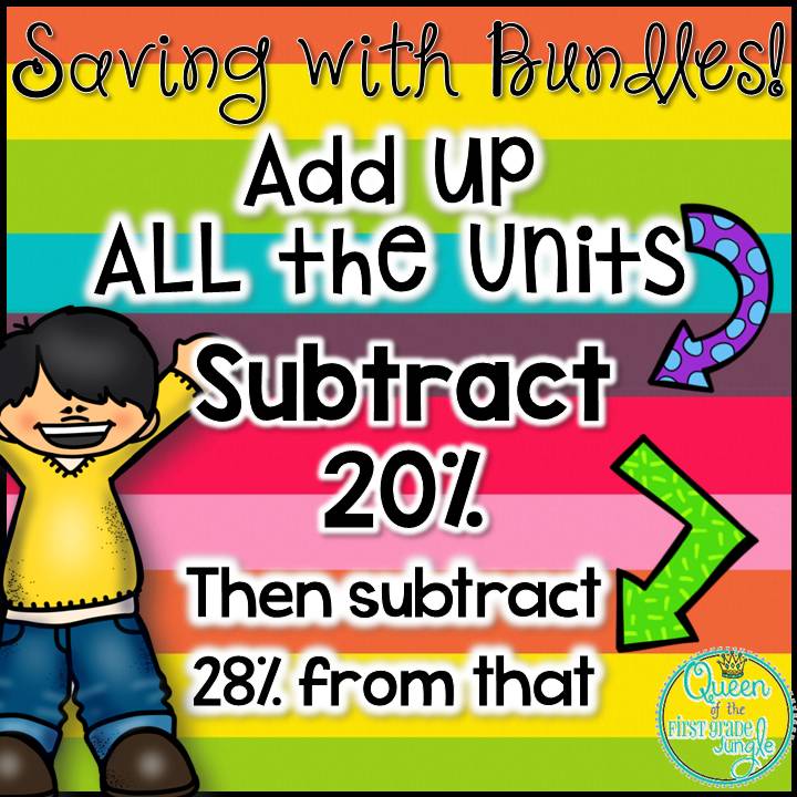 Do you even BUNDLE??? TPT LOVES Teachers! - Queen of the First Grade Jungle