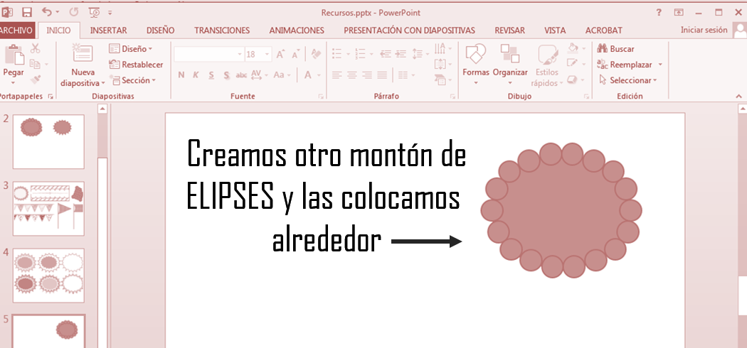 Minitutorial Powerpoint. Combinar formas: RESTAR | Cortar, Coser y Crear
