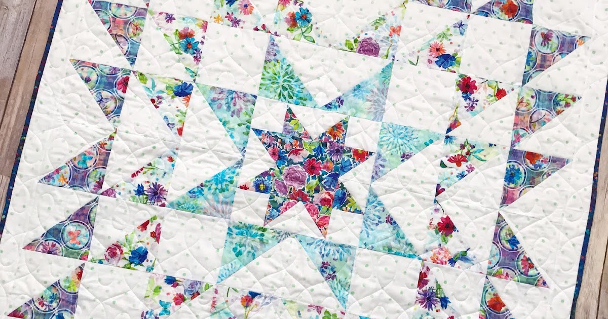 Fort Worth Fabric Studio: Blue Carolina Starburst Quilt {Free Pattern}