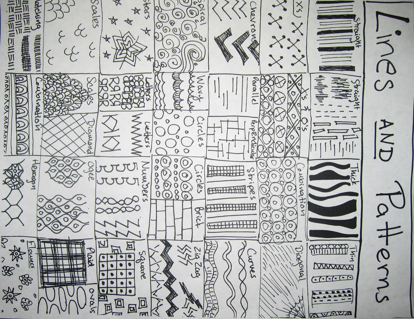 The Kreative Klassroom: Lines and Shapes make Patterns
