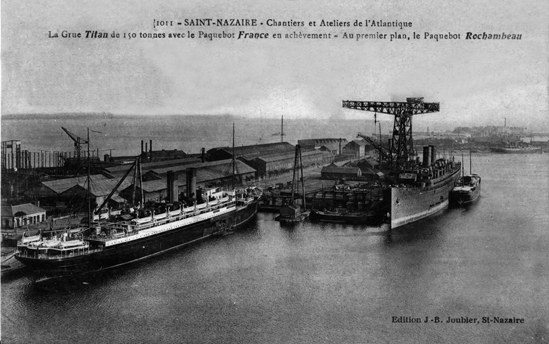Archives maritimes: Rochambeau (1911) et France (1912) aux chantiers et ...