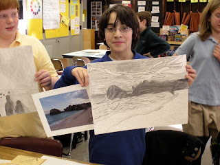 Studio Art with Ms. Hopenwasser: Grade 6: Landscape Drawings with ...