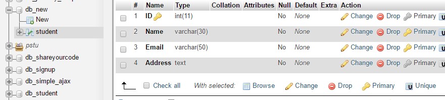 MySQL - Create table by MySQL and also from XAMPP GUI - Maniruzzaman ...