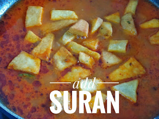 Veg Indian Cooking: Spicy Suran (Indian Yam) Tomato Curry