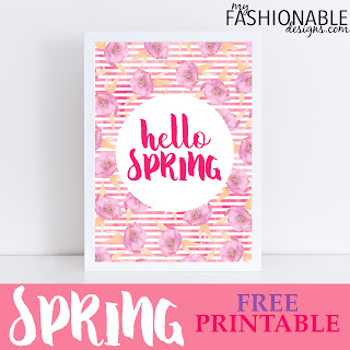 My Fashionable Designs: Free Printable Hello Spring Designs