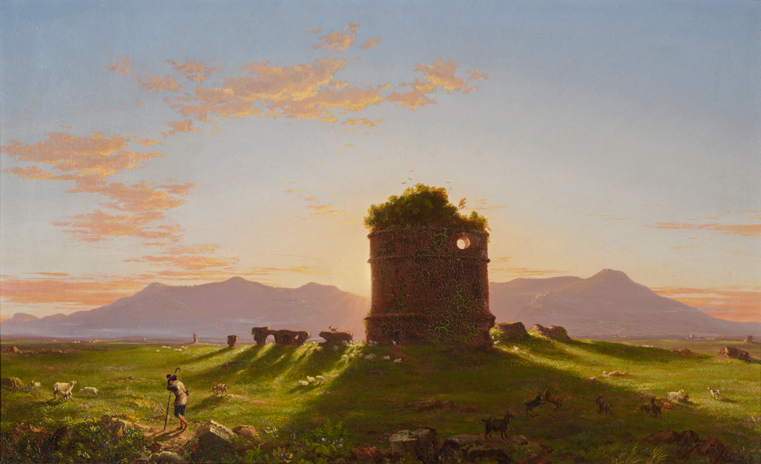 The Old School Palette: Thomas Cole's "Ruins in the Campagna di Roma ...