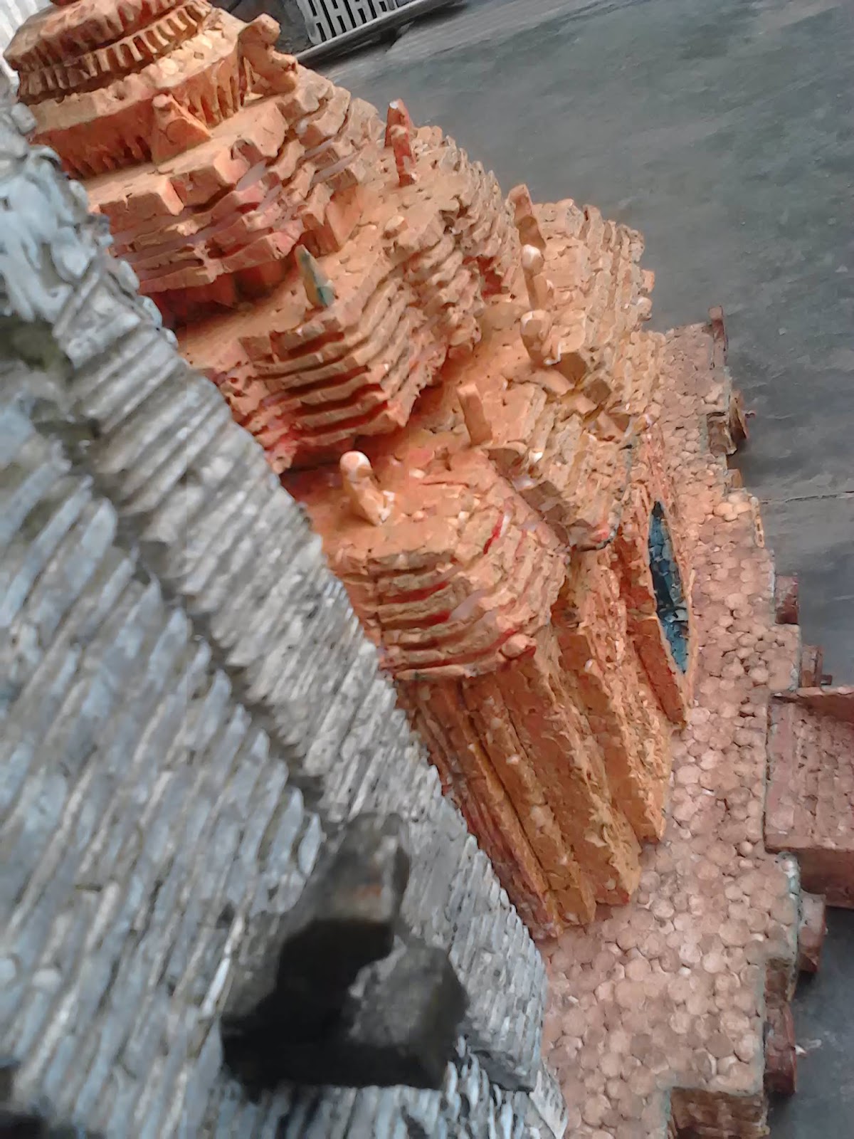 home made models: THERMOCOL SUN TEMPLE OF KONARK ODISHA INDIA