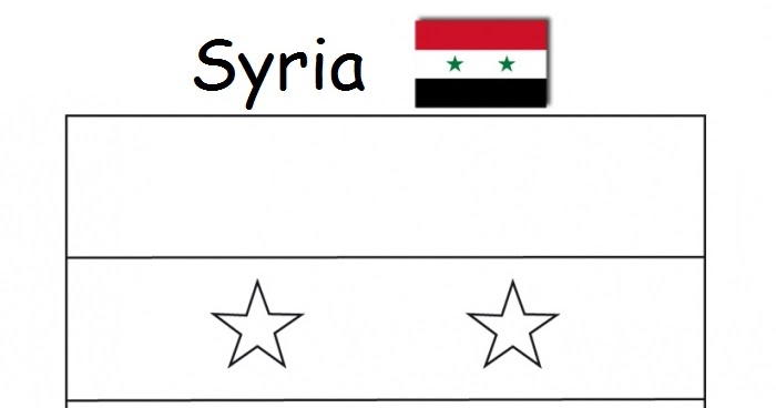Geography Blog: Flag of Syria coloring page