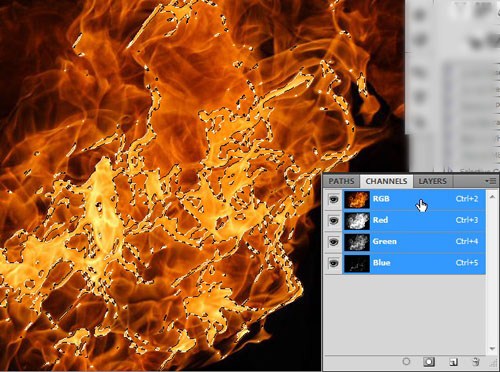 Membuat Tulisan Efek Api di Photoshop - Tutorial Photoshop Untuk Pemula