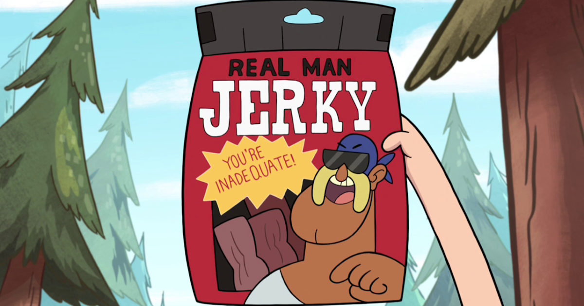 Cartoon Foods And Drinks: Real Man Jerky