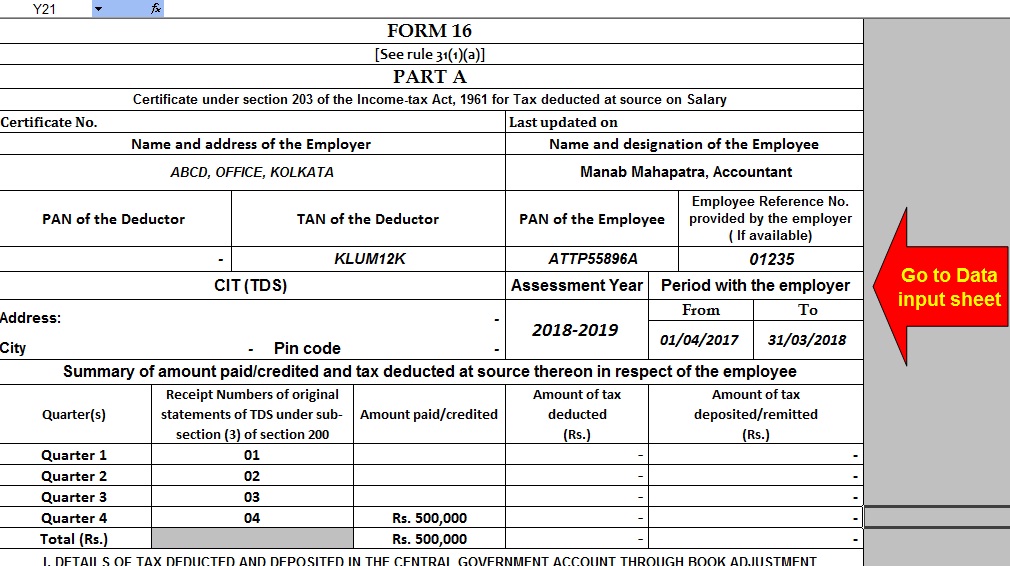 Mandatory to Download the Form 16 Part A from TRACES PORTAL, Plus ...