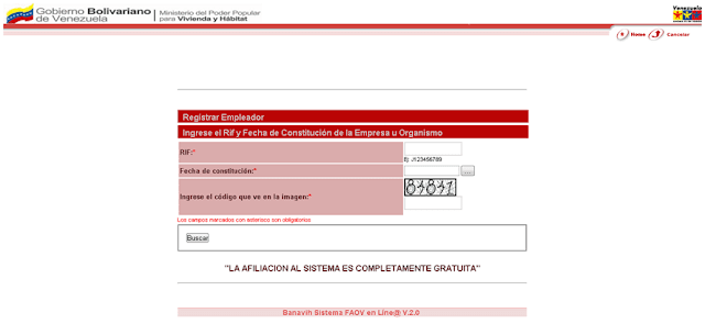 PASOS PARA REALIZAR LA INSCRIPCIÓN EN FAOV (BANAVIH) VENEZUELA