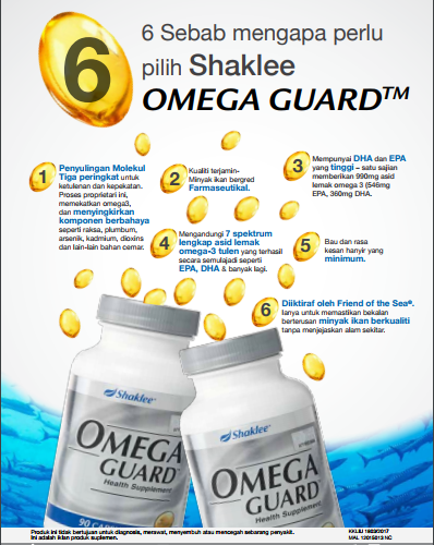 OMEGAGUARD SHAKLEE : 18 MANFAAT OMEGA-3 WAJIB ANDA TAHU - Bonda Miza ...