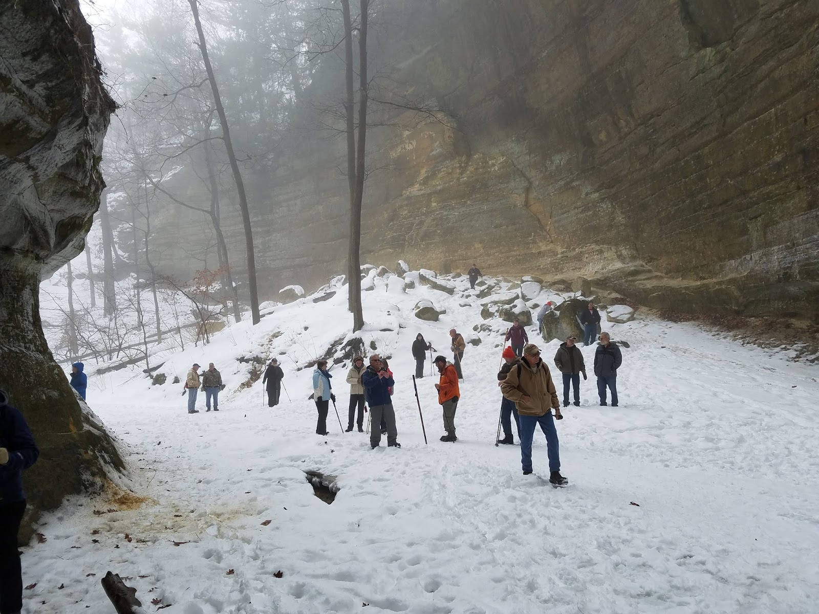 Hike Starved Rock: Feb. 15, 2018 Aurora, Sac, Kickapoo, St. Louis Canyons
