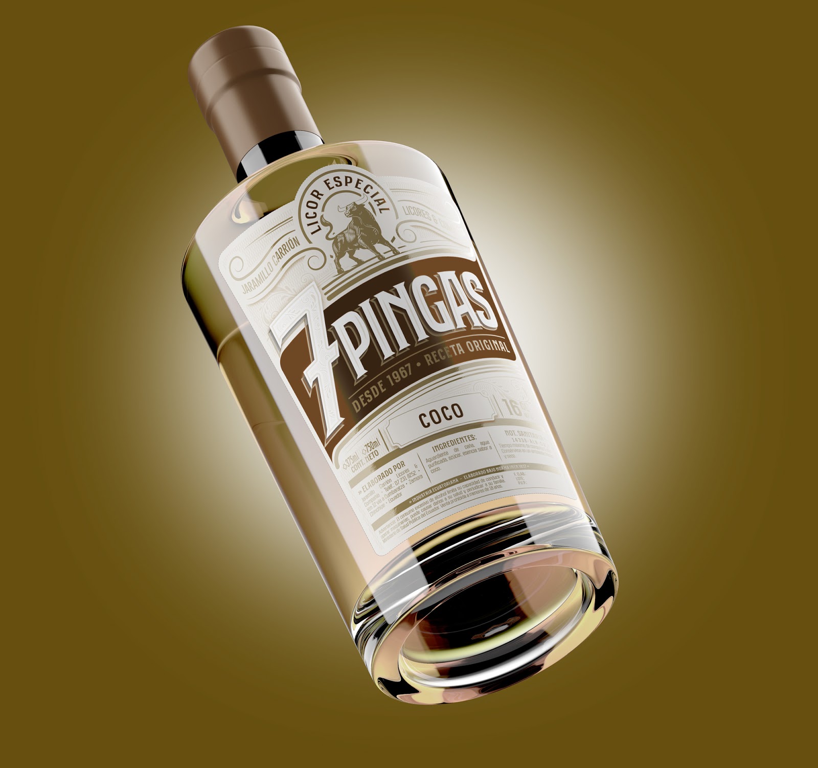 Licor 7 Pingas – Packaging Of The World