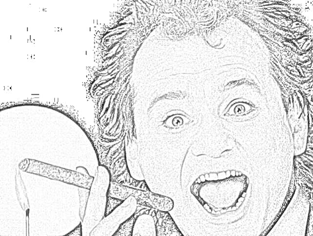 The Holiday Site: Coloring Pages of "Scrooged" Starring Bill Murray