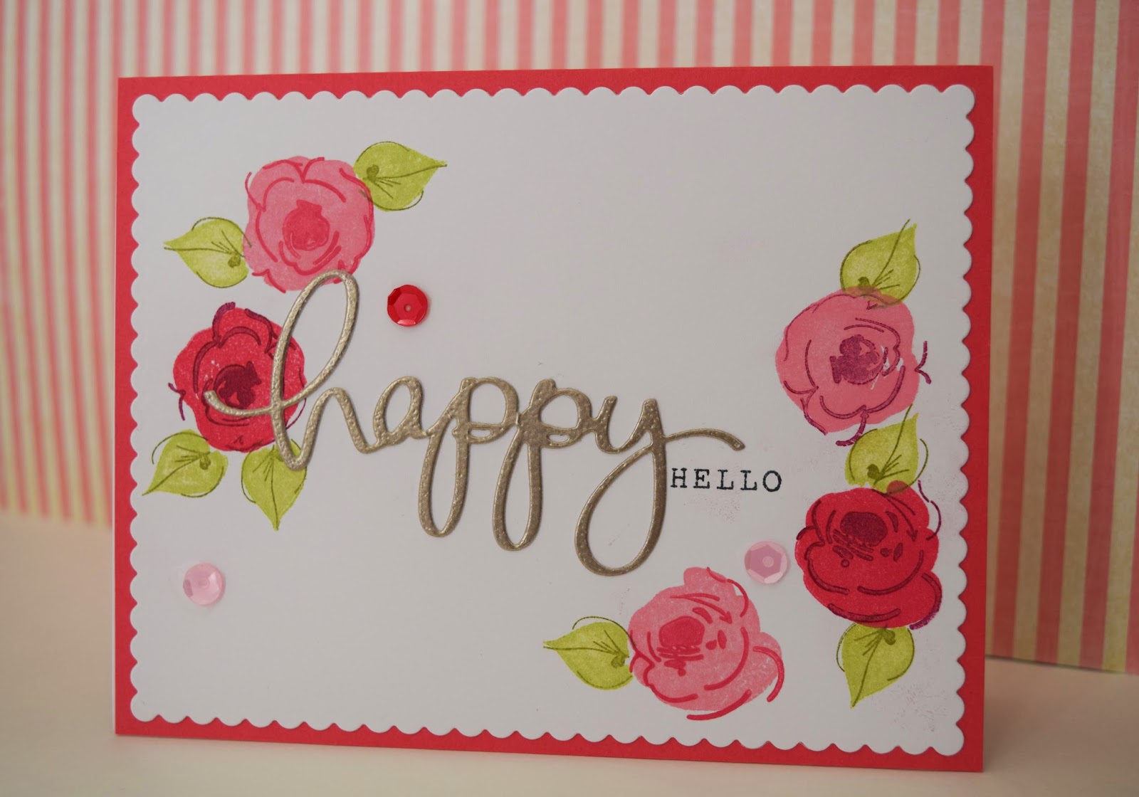 Happy Hello featuring Mama Elephant + Altenew | One Happy Crafter