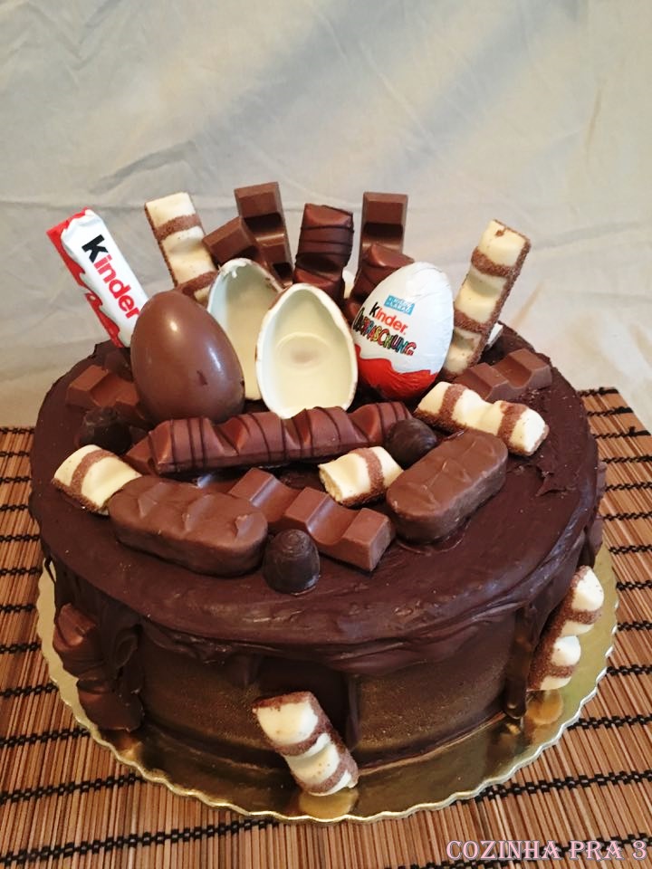 Cozinha pra 3: Bolo Kinder