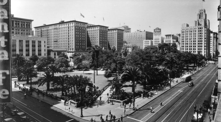 History, Los Angeles County: Pershing Square