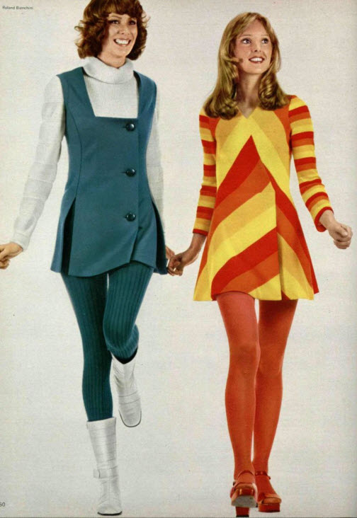 Technicolor Stocking Ads in the 1960s and 1970s ~ Vintage Everyday