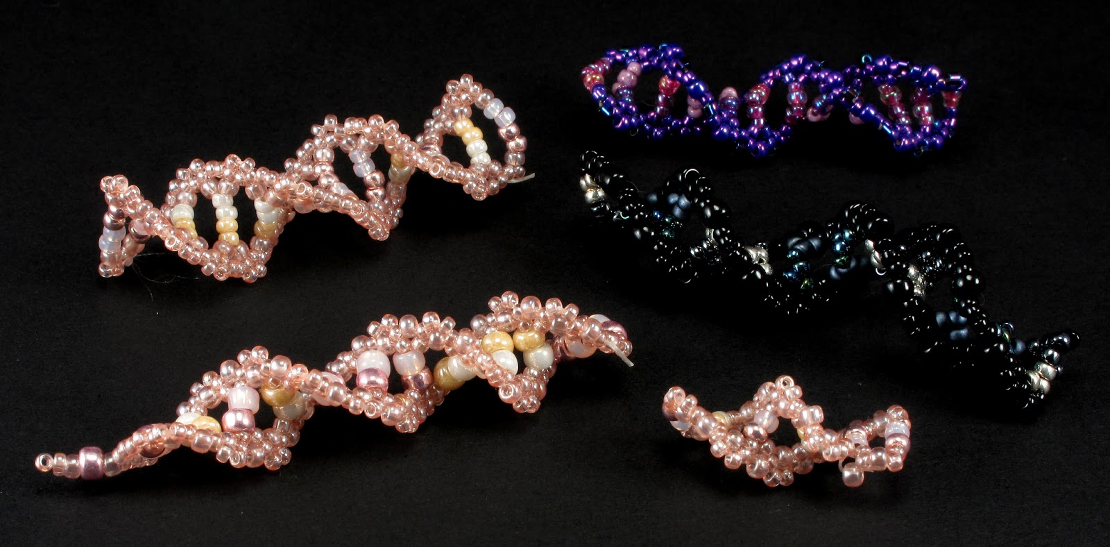 Bead Origami: New Beaded DNA Earrings