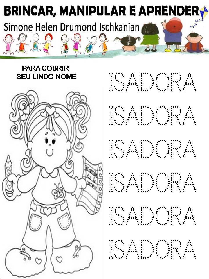 ISADORA ~ Atividades para baixar