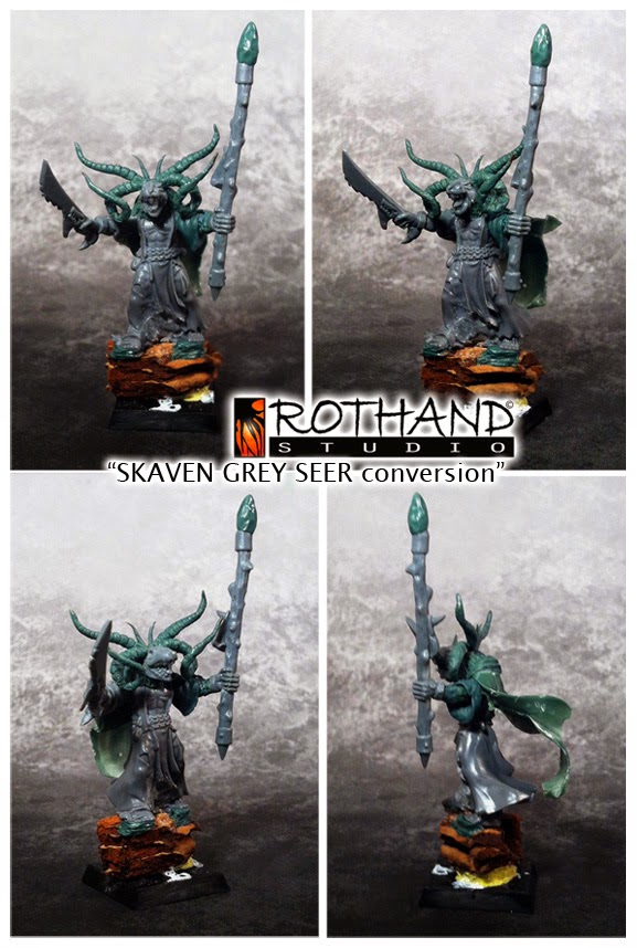Rothand Studio: New Skaven Grey Seer conversion