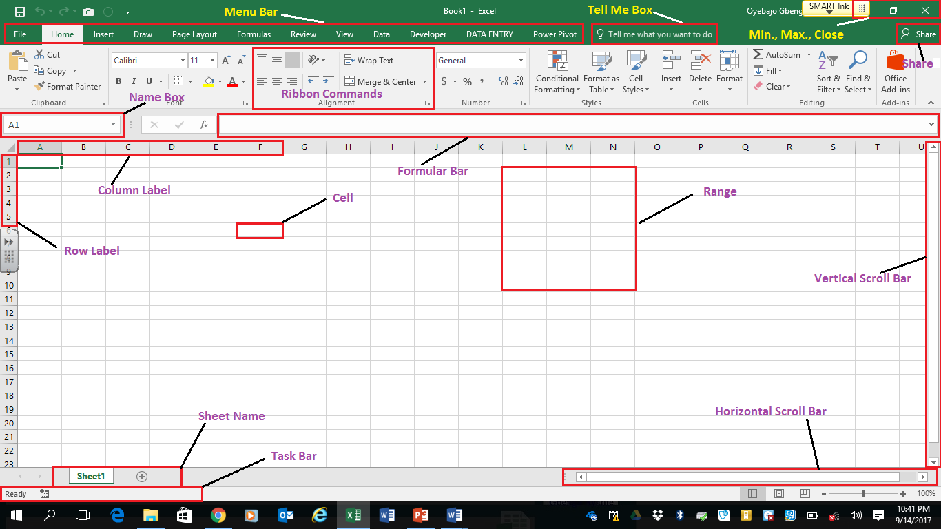GETTING STARTED WITH EXCEL 2016