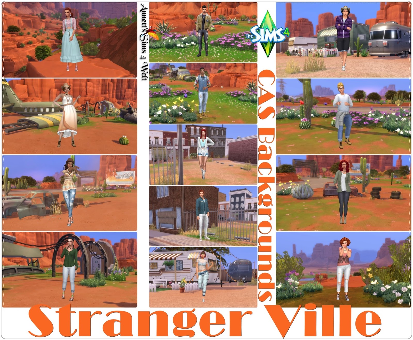 Annett's Sims 4 Welt: CAS Backgrounds - Stranger Ville
