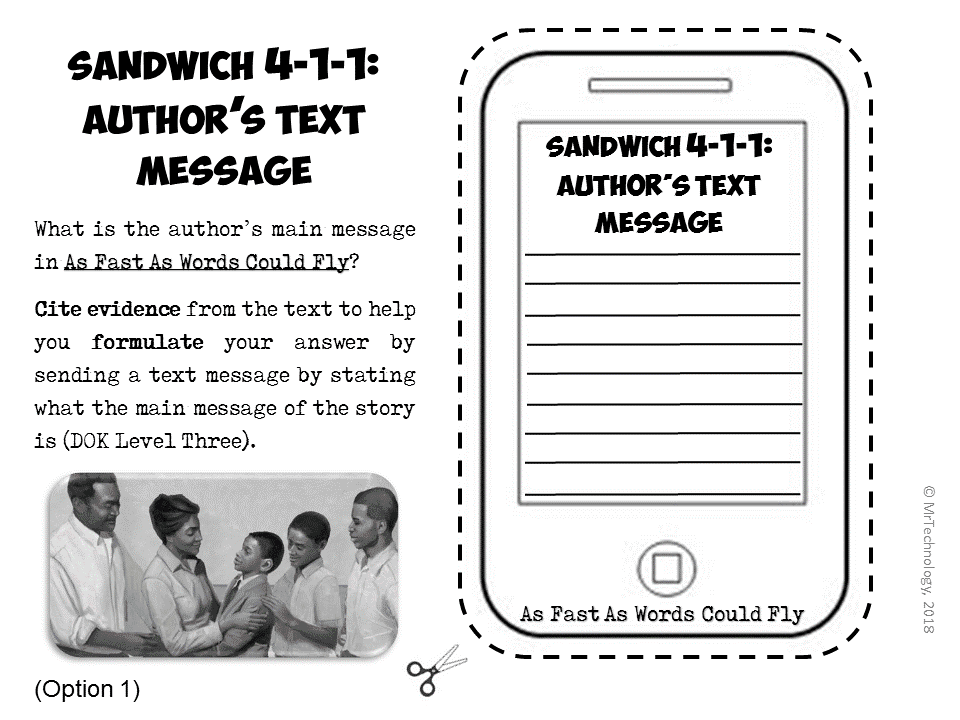 MrTechnology on TpT!: As Fast As Words Could Fly Interactive Notebook ...