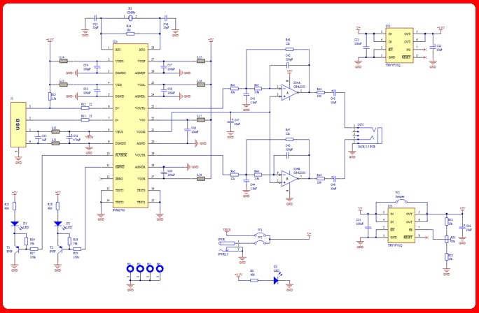 SKEMA RANGKAIAN AMPLIFIER: Rangkaian USB Sound Card