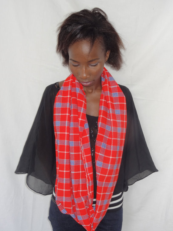 AbbyBay With Kwanza: Handmade Maasai Infinity Scarf