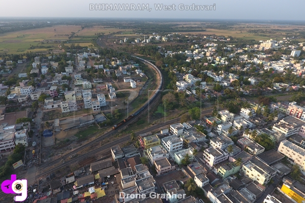 Drone Grapher: BHIMAVARAM Town, west Godavari - photos - Drone Grapher