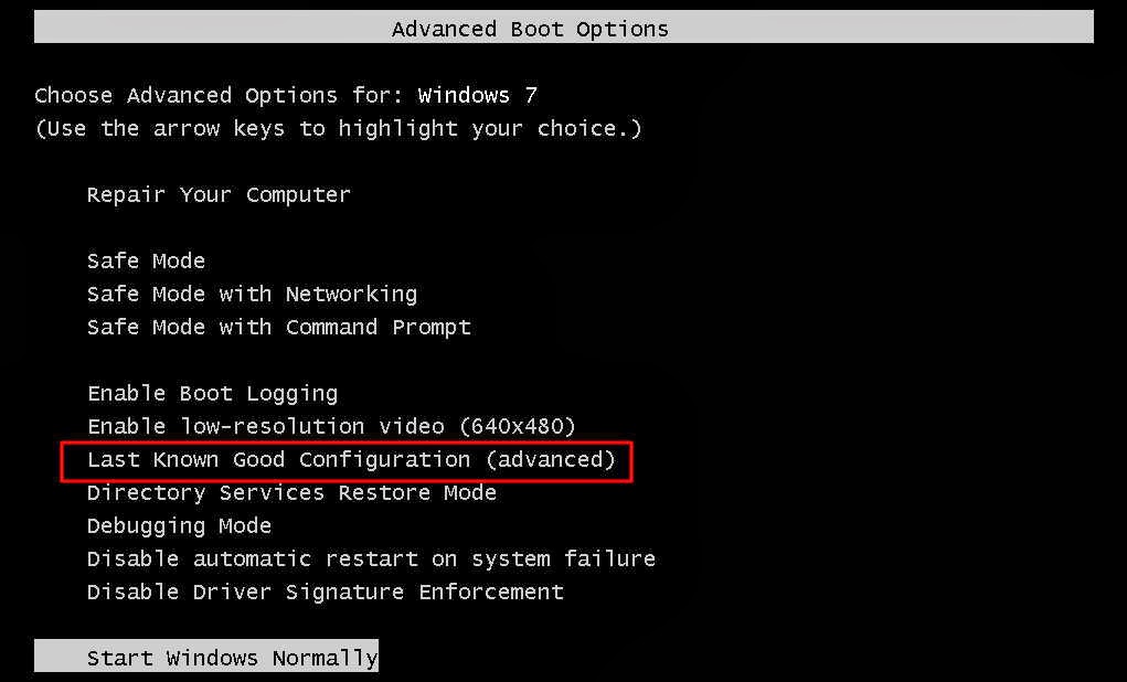 Cum se porneste sistemul de operare Windows folosind Last Known Good ...