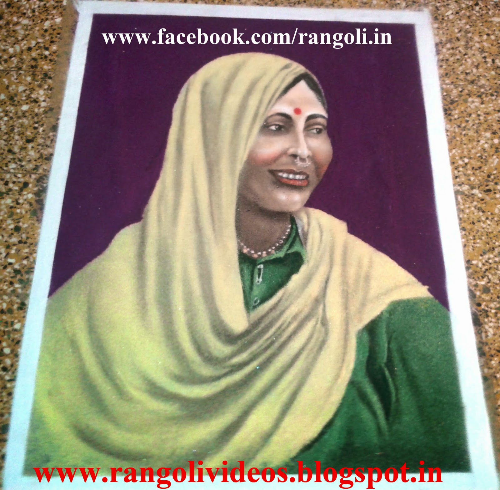 Diwali Rangoli , Kolam , Designs Images: Portrait Rangoli Designs - 2013