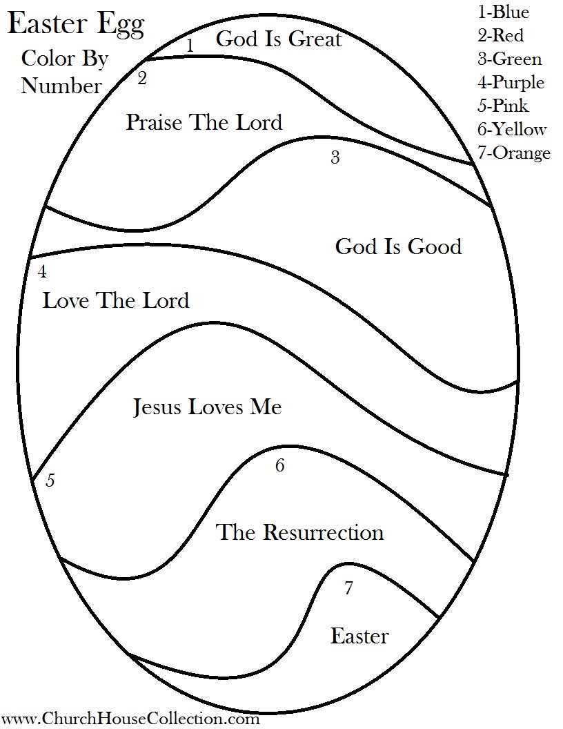 Church House Collection Blog Easter Egg Color By Number Coloring Page Church House Collection Blog Easter Egg Color By Number Coloring Page