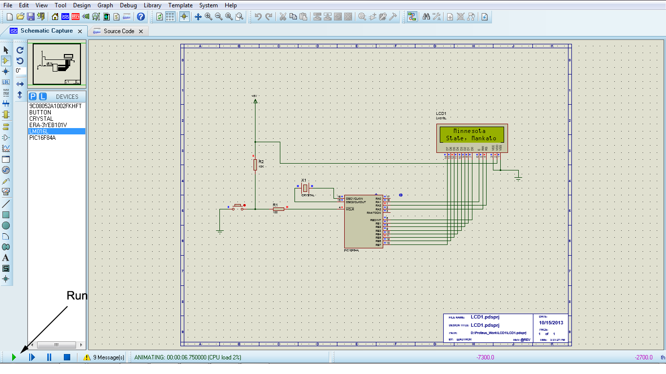 elektro2017: Proteus Microcontroller Tutorial on LCD display