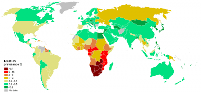 Map Catalog: Statistical Map - Adult HIV Prevalence