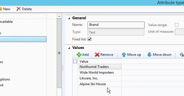 Microsoft Dynamics AX 2012 R3 For Retail: Attribute Feature into ...