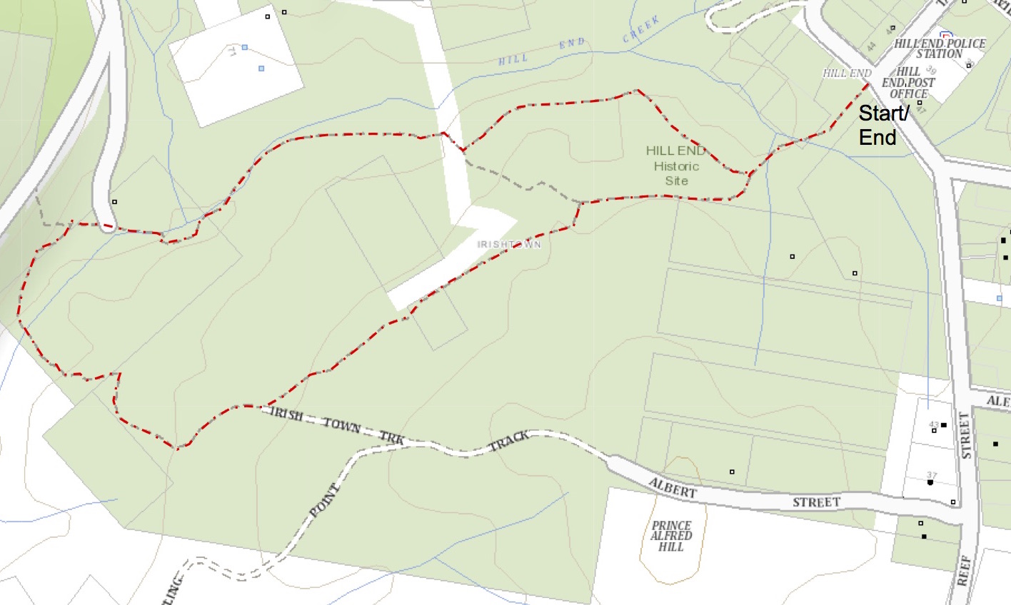 Phil's Bushwalking Blog: Hill End Historic Site: Bald Hill Walking Track