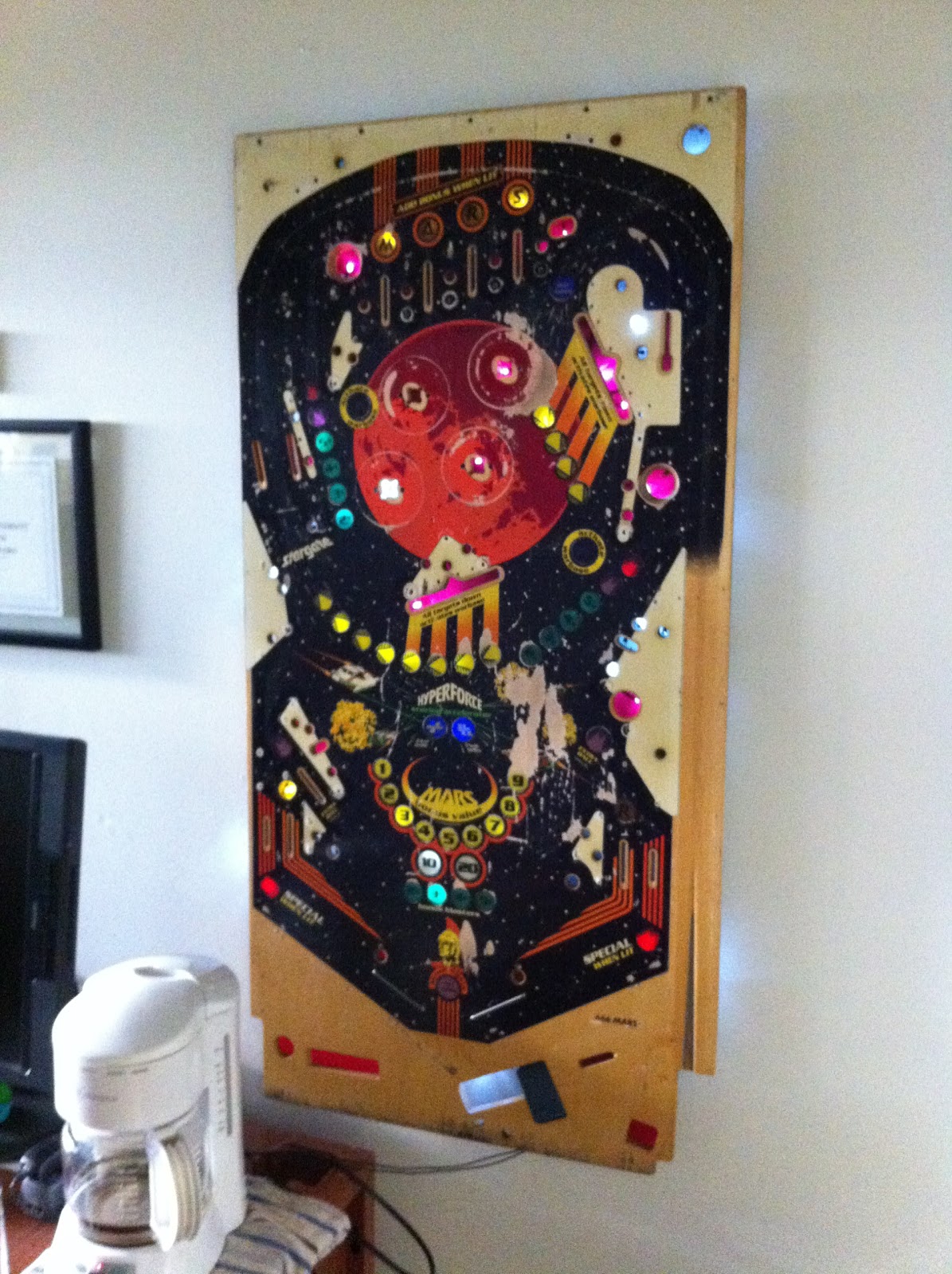 My Hanging Pinball Table