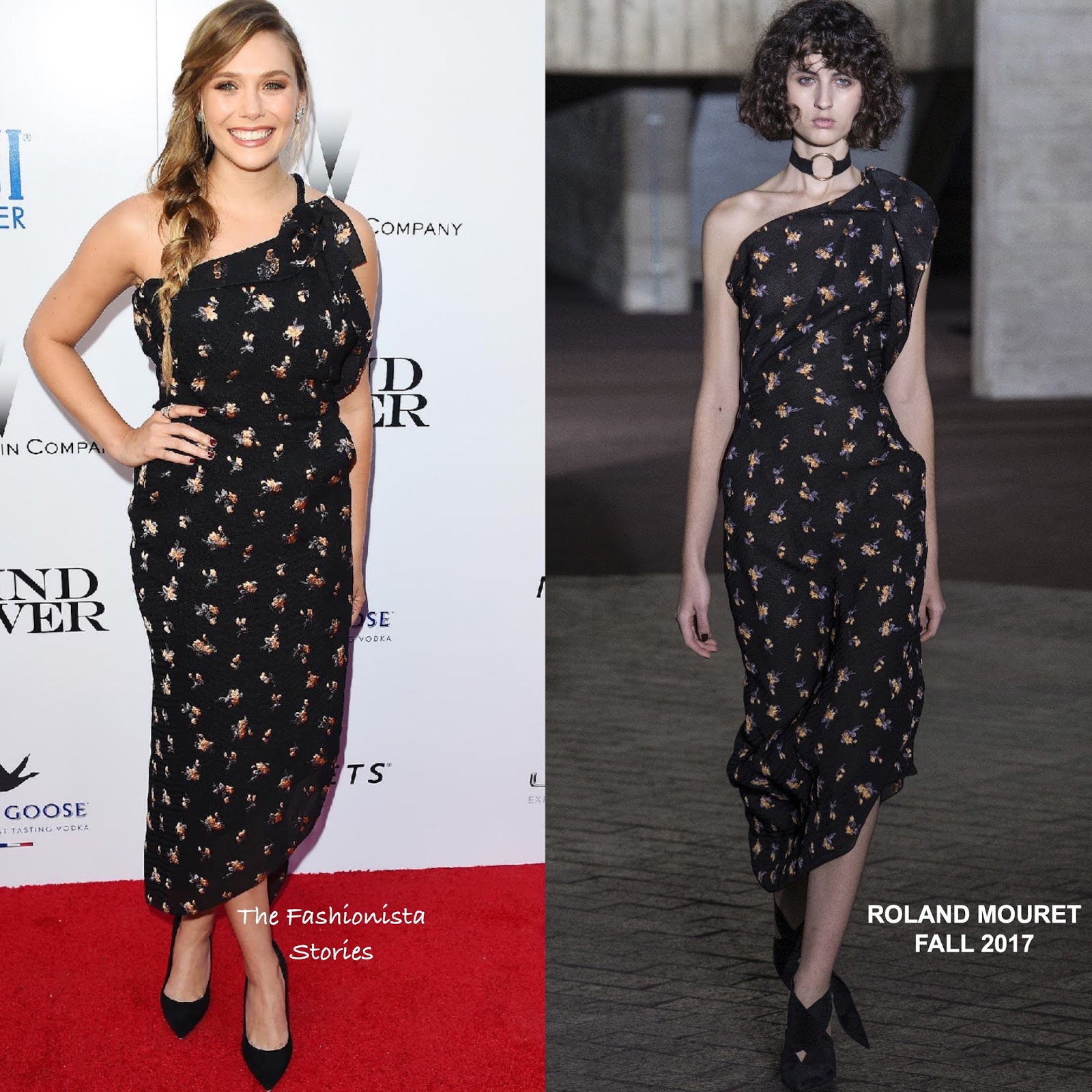Elizabeth Olsen in Roland Mouret at the 'Wind River' LA Premiere