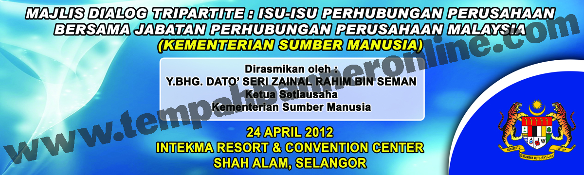 Tempah Banner Online | Banner / Kain Rentang Termurah Di Sini: 05/11/12