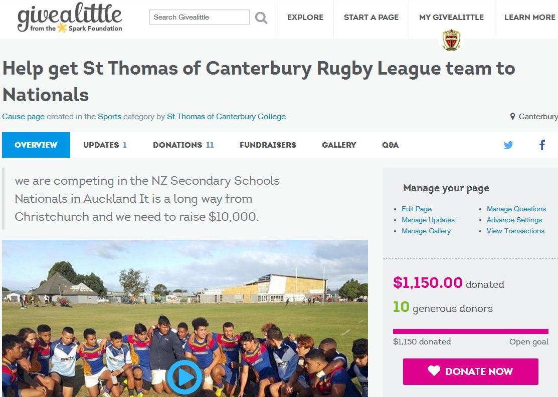 St. Thomas of Canterbury College Rugby League