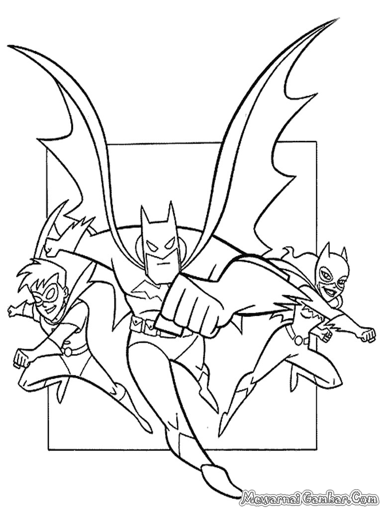 Mewarnai Gambar Batman | Mewarnai Gambar