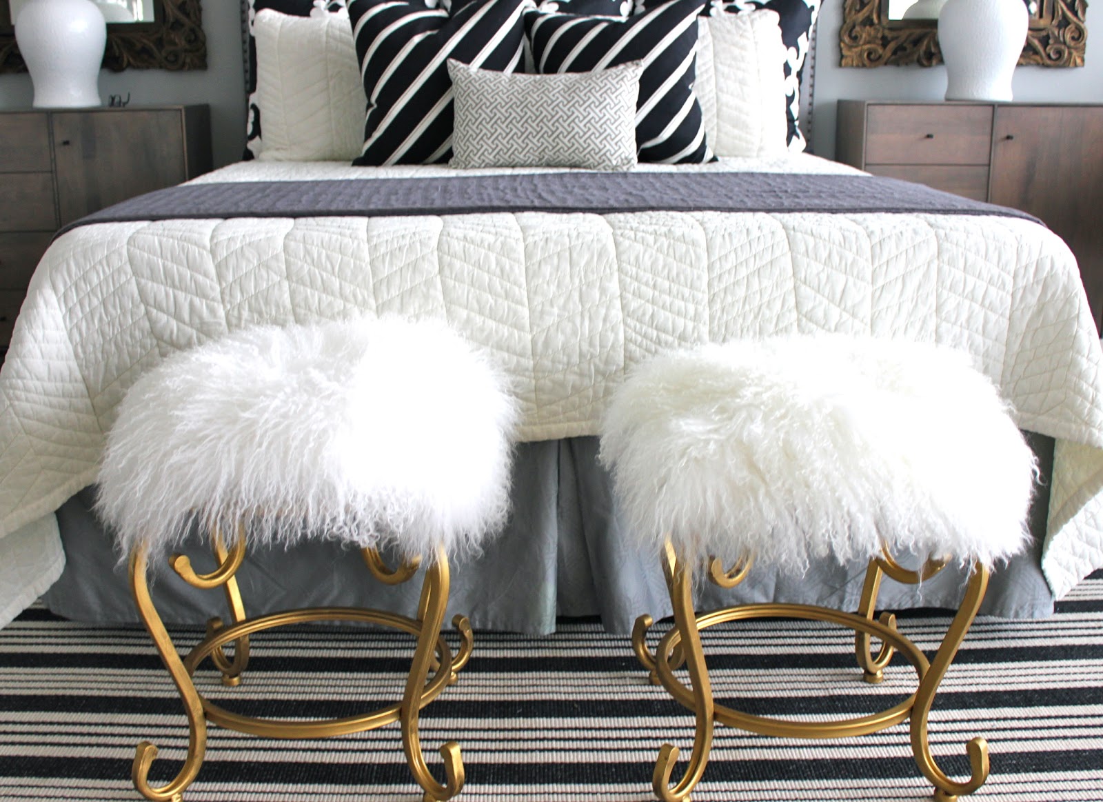 JoJo Herda: DIY Mongolian Lamb Stools