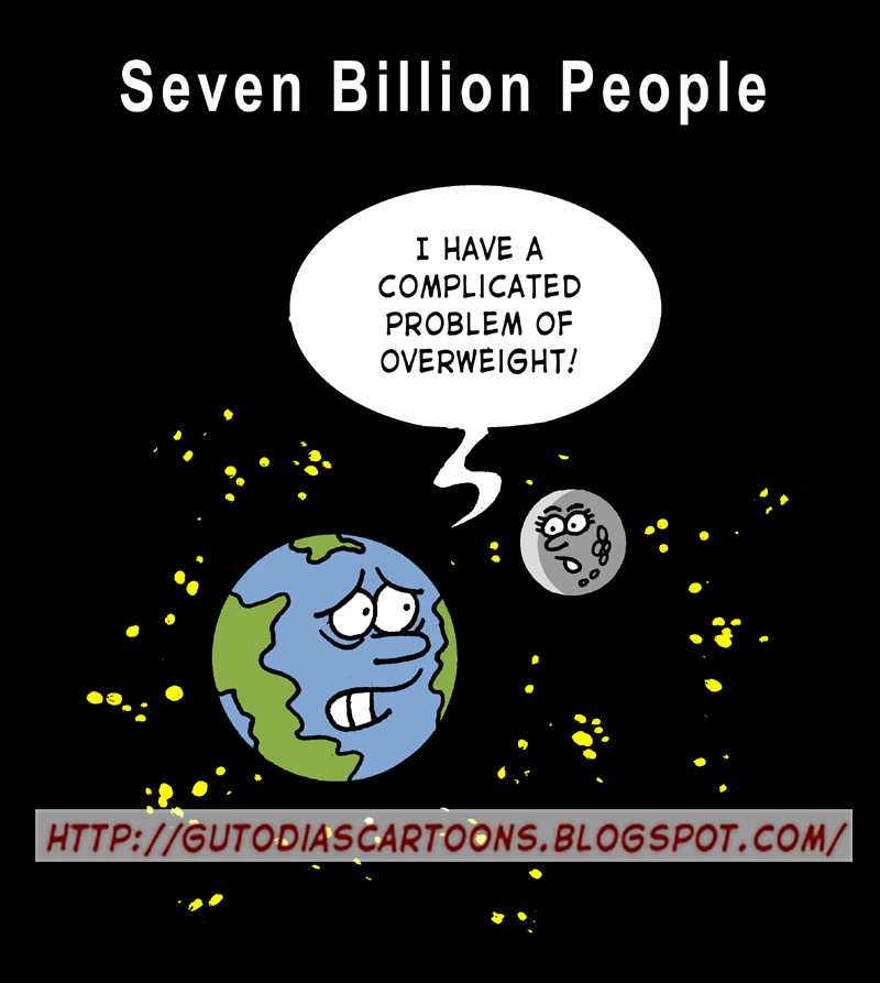 Cartoons Online by Guto Dias: Cartoon Seven billion people