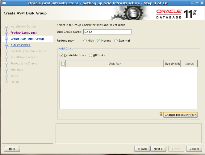 Oracle Dba Quick Notes Oracle 11g R2 Grid Infrastructure Asm Setup For Standalone Server Step